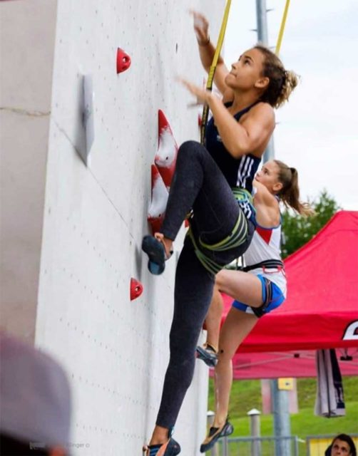 manon LEBON sélectionnée en Equipe de France de vitesse 2021 - FFME 974